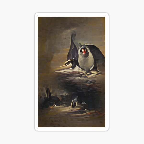 "Penguin" Sticker for Sale by joeASAURUS | Redbubble