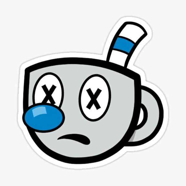 "Mugman Sticker" Sticker for Sale by coronarybypass | Redbubble