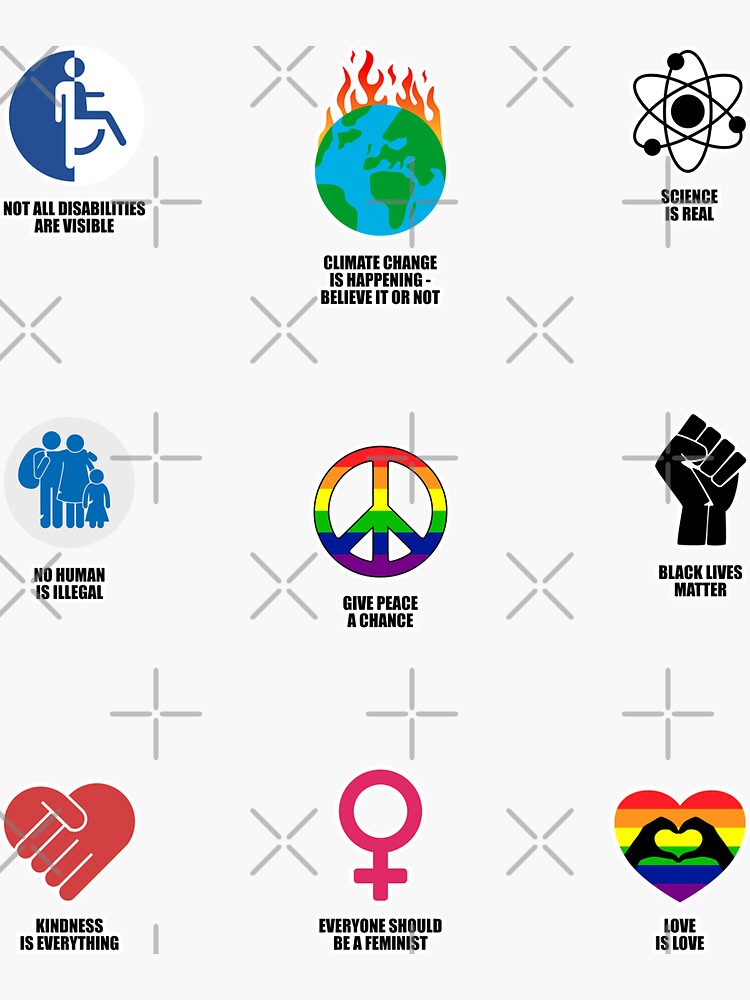 "Activism Pack, Stand Up For Social Justice" Sticker for Sale by ...