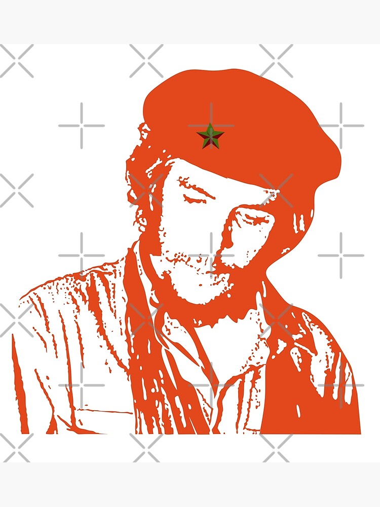"The Revolusioner Che Guevara with orange color" Art Print for Sale by ...
