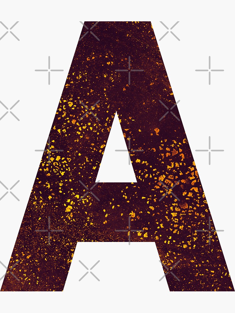 "Letter - A Glitter" Sticker for Sale by Hayatartdesign | Redbubble