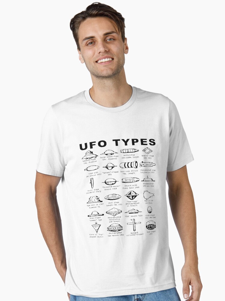 "UFO Types" Essential T-Shirt for Sale by GSunrise | Redbubble