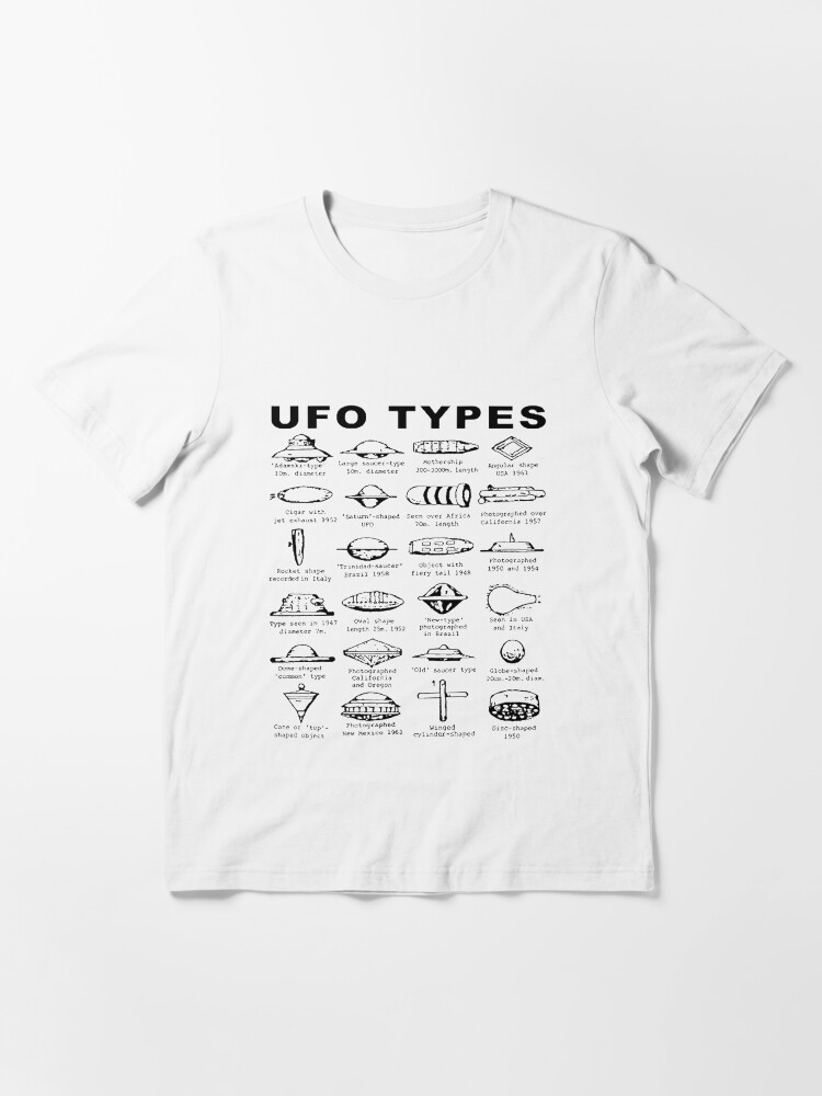 "UFO Types" Essential T-Shirt for Sale by GSunrise | Redbubble