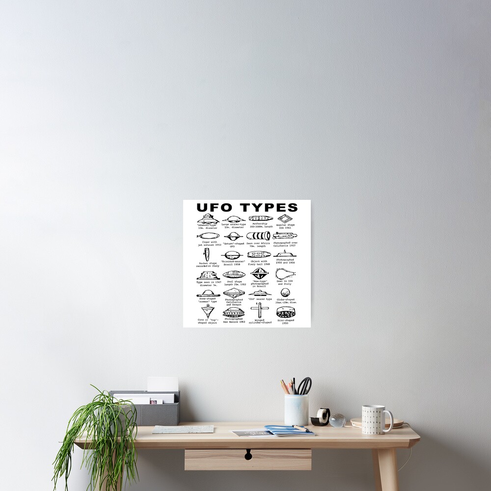 "UFO Types" Art Board Print for Sale by GSunrise | Redbubble