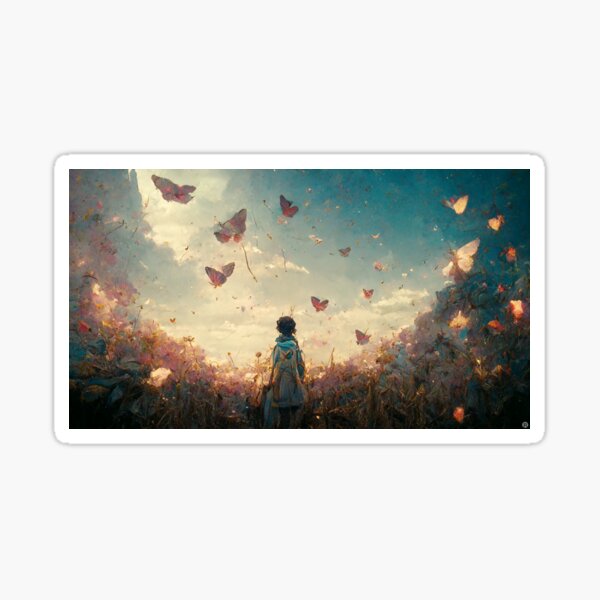 "Butterfly Effect" Sticker for Sale by RicoInStudios | Redbubble