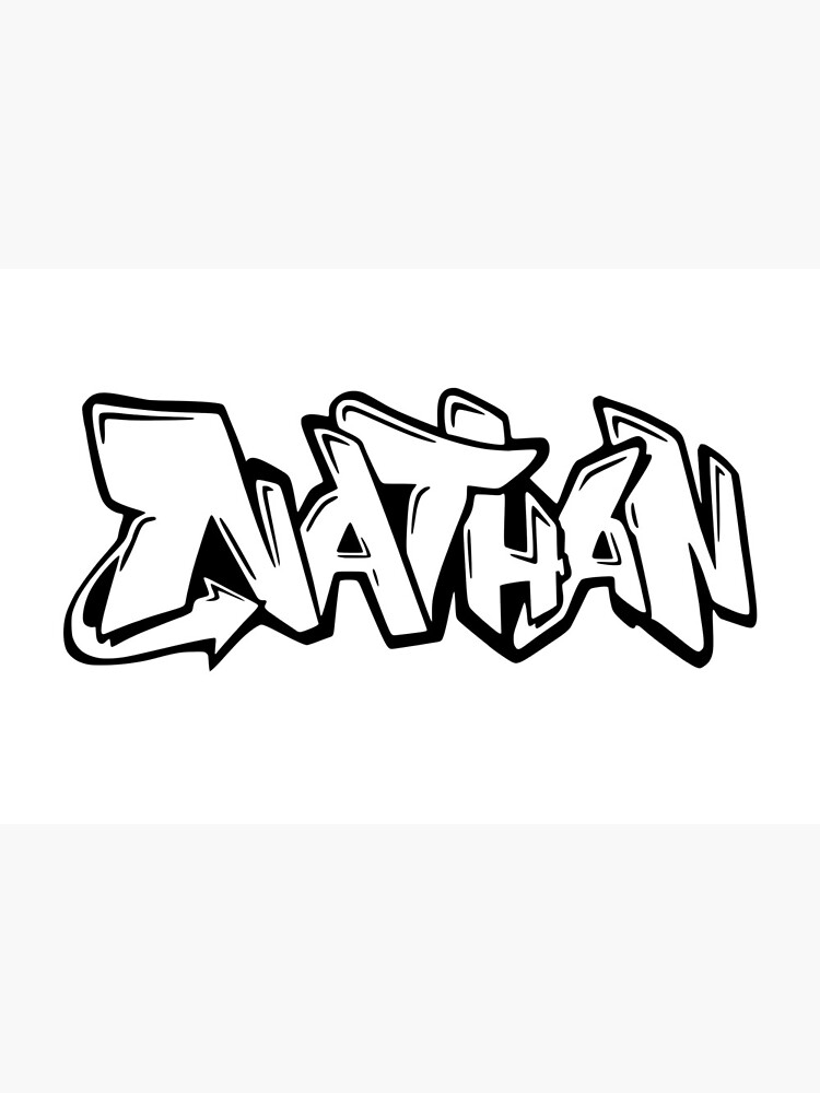 "Nathan - Graffiti Name Design" Art Board Print for Sale by ...