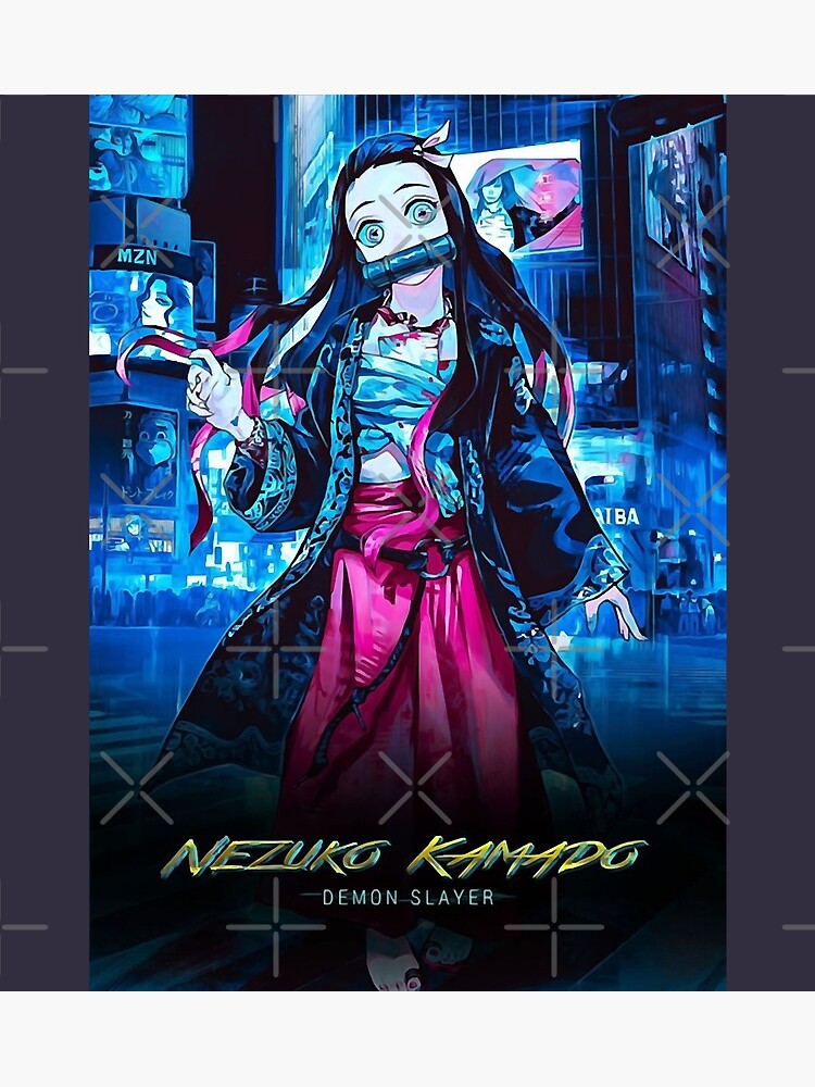 "Strong Teenager'S Journey Become Nezuko Kamado Japan Cyberpunk Neon ...