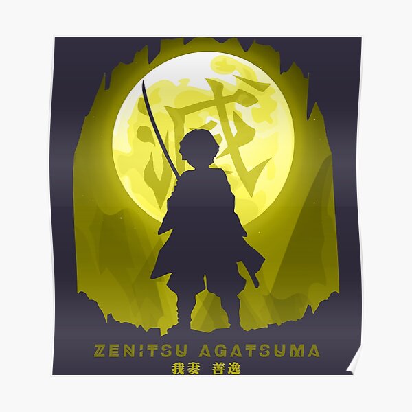 "Strong Teenager'S Journey Become Zenitsu Moon rap" Poster for Sale by ...