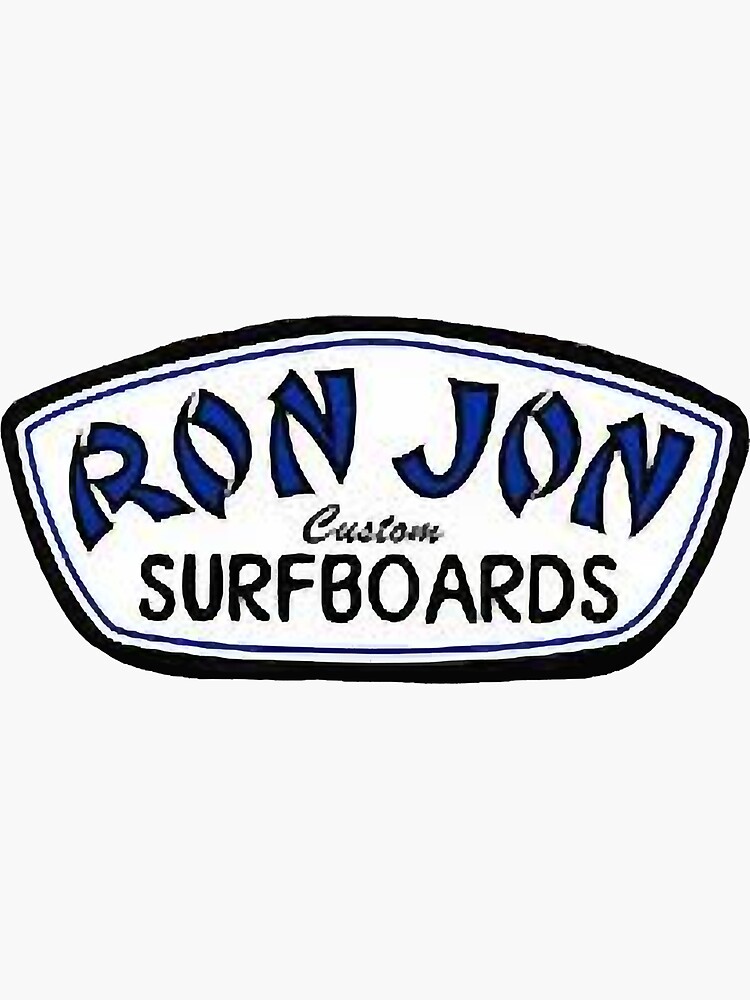 "Ron Jon Custom Surfboards Logo" Sticker for Sale by MatthewMorris42 ...