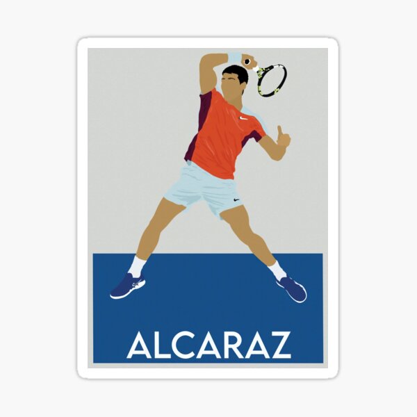 "Carlos Alcaraz" Sticker for Sale by Robert3000 | Redbubble