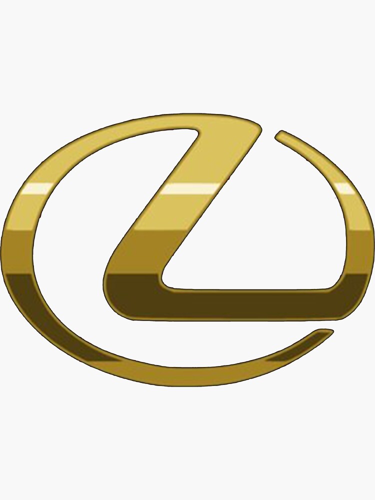 "golden lexus emblem" Sticker for Sale by AlanHurd | Redbubble