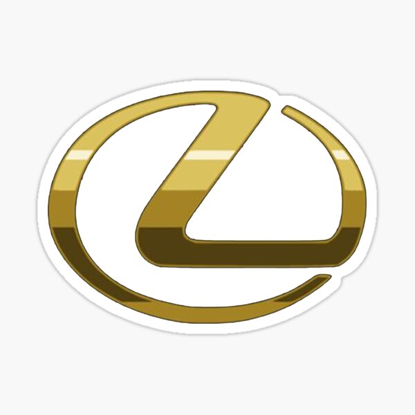 "golden lexus emblem" Sticker for Sale by AlanHurd | Redbubble