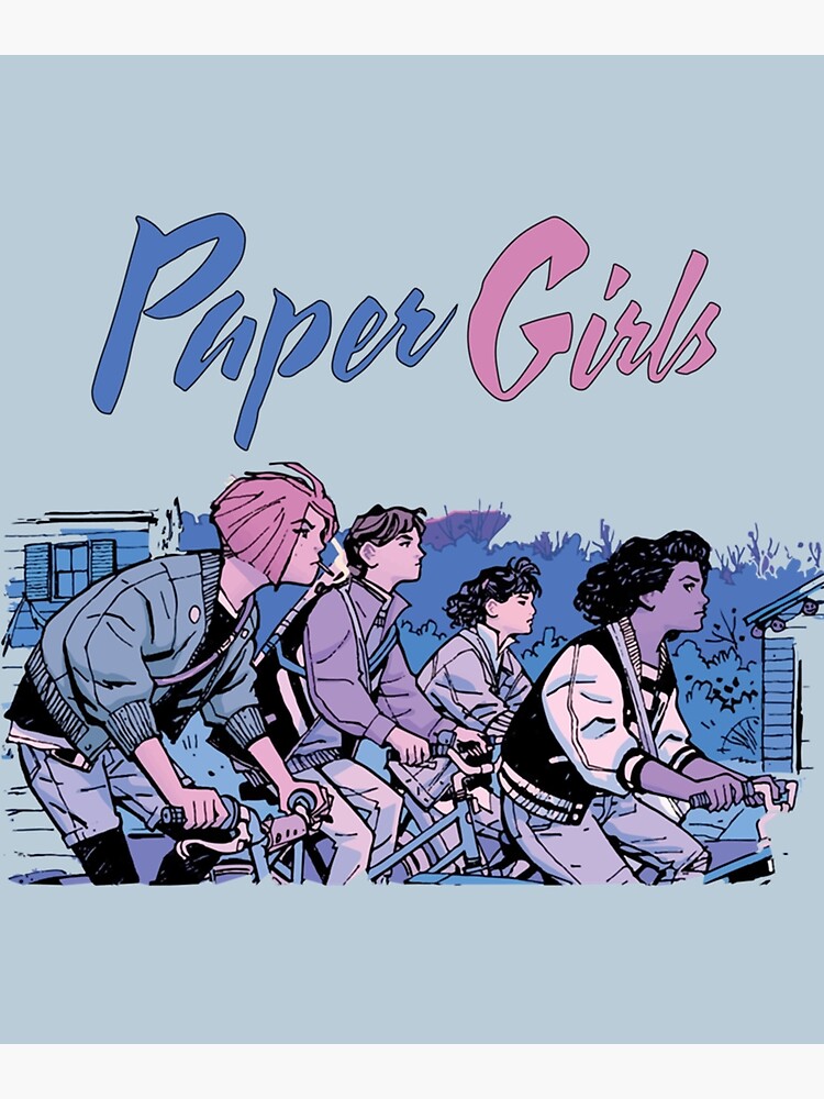"Paper Girls Erin Mac KJ Tiffany retro vintage 80s girl " Poster for ...