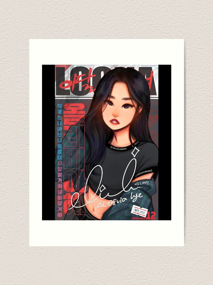 Olivia Hye Loona Kpop Fan Art Art Print For Sale By Carwyndorother
