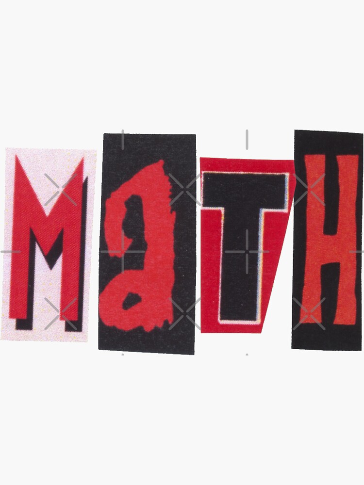 "Math Class Label" Sticker for Sale by Mawked | Redbubble