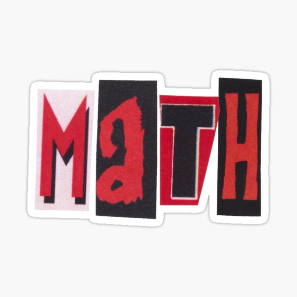 "Math Class Label" Sticker for Sale by Mawked | Redbubble