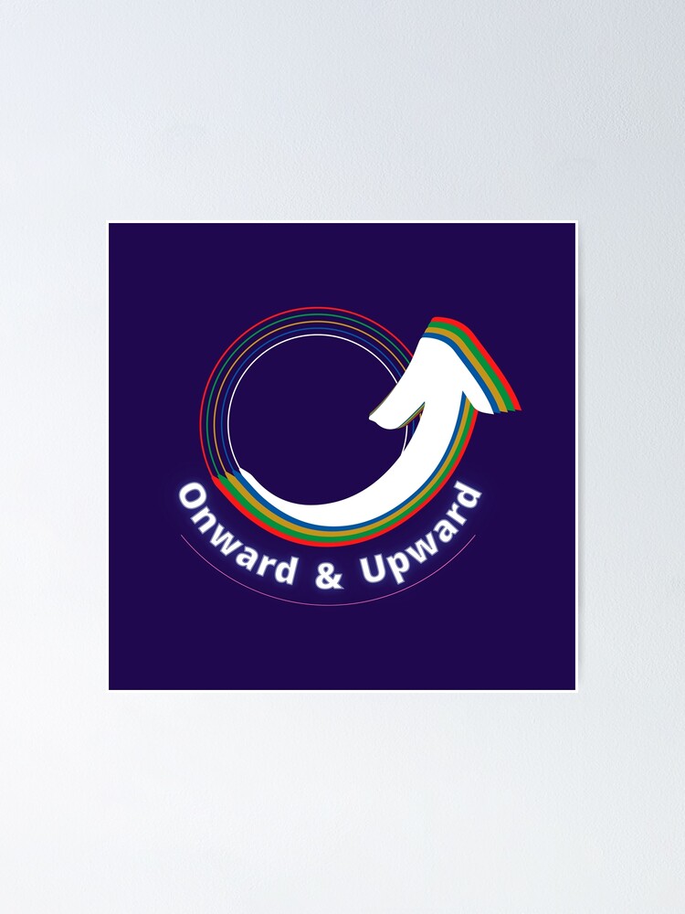 "Onward and Upward (Purple Version)" Poster for Sale by D-Winch | Redbubble