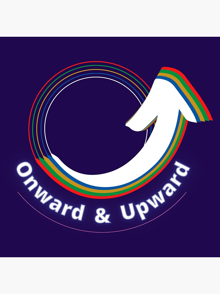 "Onward and Upward (Purple Version)" Sticker for Sale by D-Winch ...
