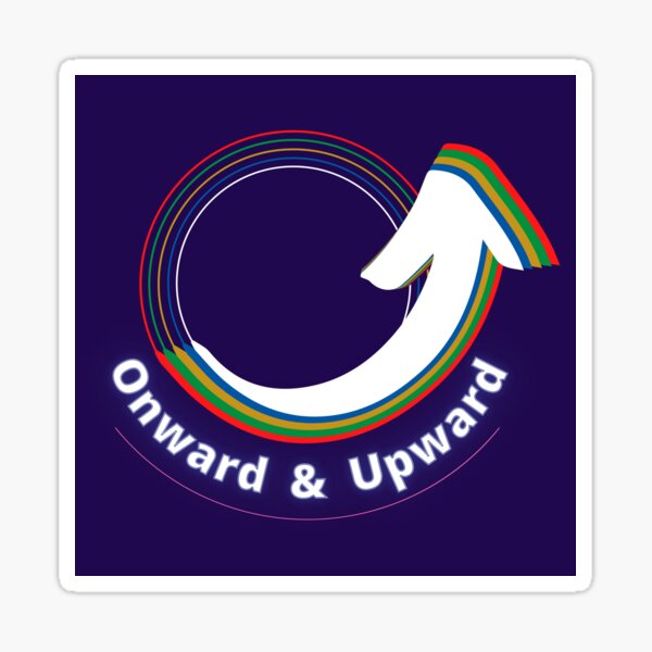 "Onward and Upward (Purple Version)" Sticker for Sale by D-Winch ...