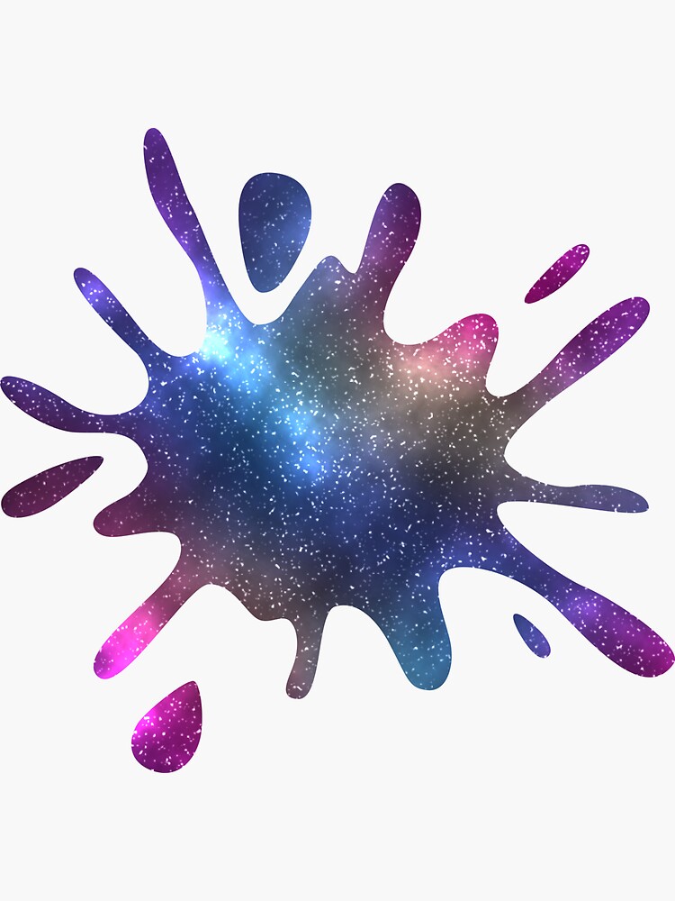 "Galactic Ink Splat" Sticker for Sale by galaxydaydreams | Redbubble