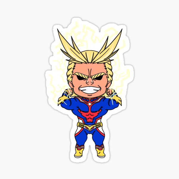 "Strong All might" Sticker for Sale by grumpy-babii | Redbubble