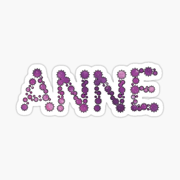 "ANNE Name III - My name is ANNE - typography name - Galaxy Vibe ...