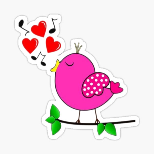 "T-shirt design on cute bird" Sticker for Sale by EduReddy | Redbubble