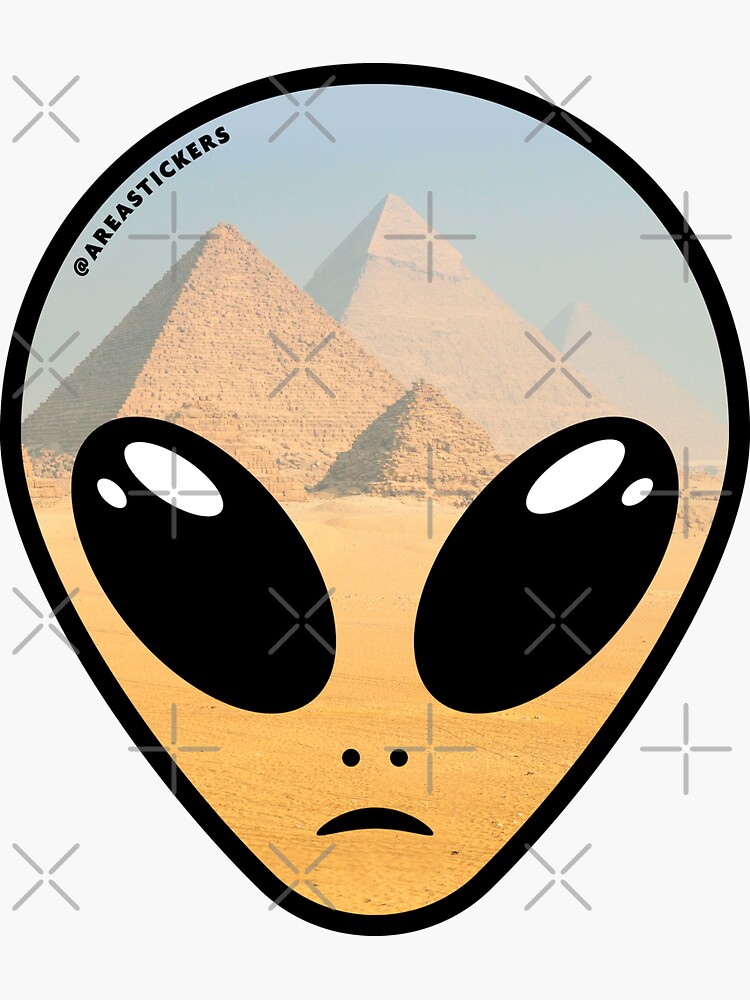 "Alien head - Pyramids skin" Sticker for Sale by AreaStickers | Redbubble