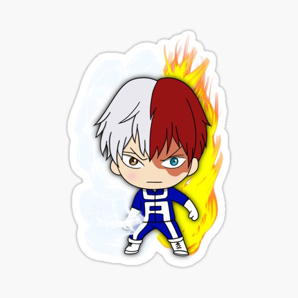 "Shoto Todoroki" Sticker for Sale by grumpy-babii | Redbubble