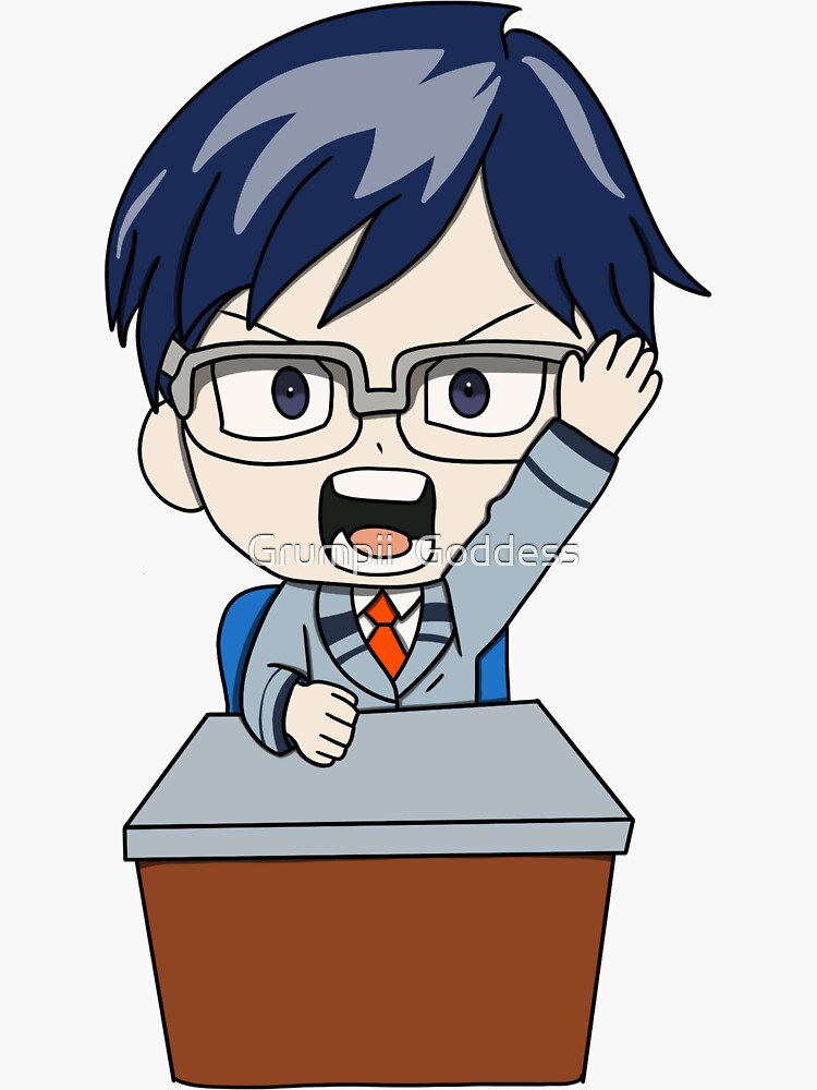 "Tenya Iida " Sticker for Sale by grumpy-babii | Redbubble