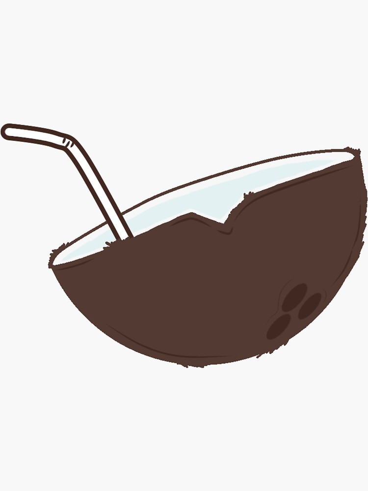 "Coconut Milk" Sticker for Sale by Vita-Juice-C | Redbubble