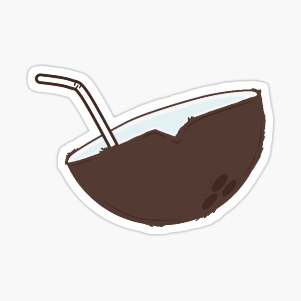 "Coconut Milk" Sticker for Sale by Vita-Juice-C | Redbubble