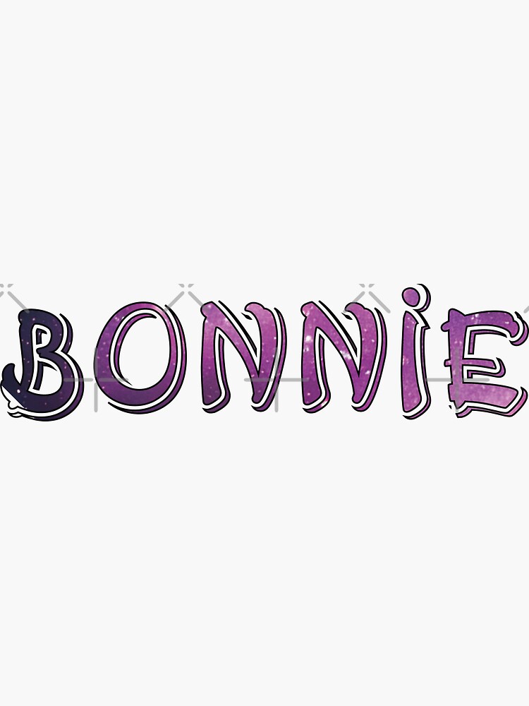 "BONNIE Name II - My name is BONNIE - typography name - Galaxy Vibe ...
