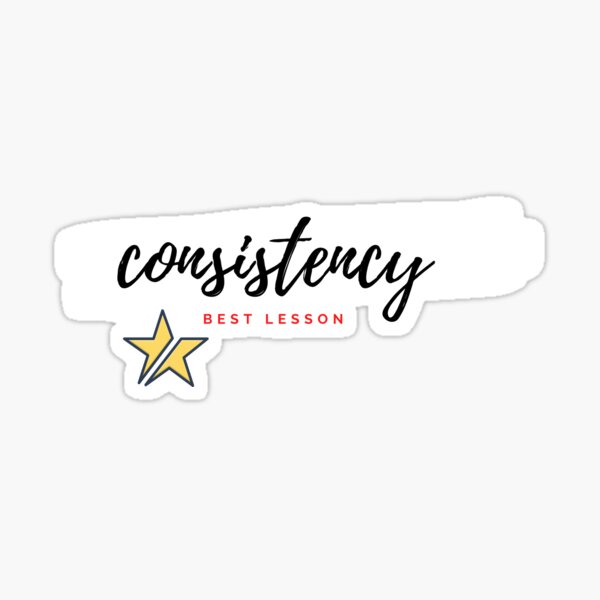 "consistency designs" Sticker for Sale by Andydesign59 | Redbubble