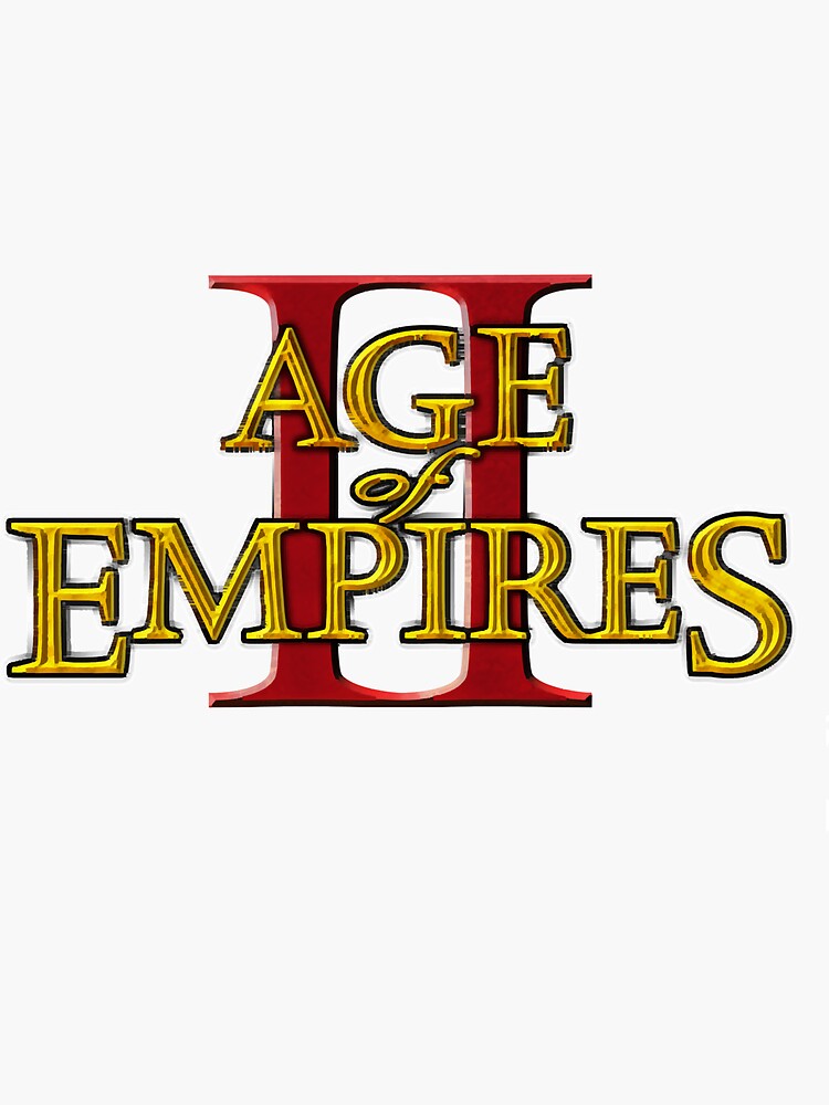 "Age of Empires 2 logo Classic Essential" Sticker for Sale by ...