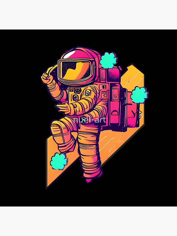 "Colorful Astronaut " Poster for Sale by nuel-art | Redbubble