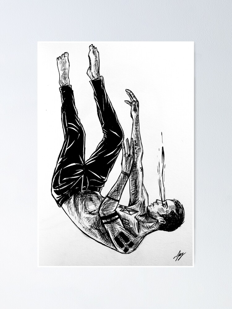 "Falling" Poster for Sale by musicandink | Redbubble