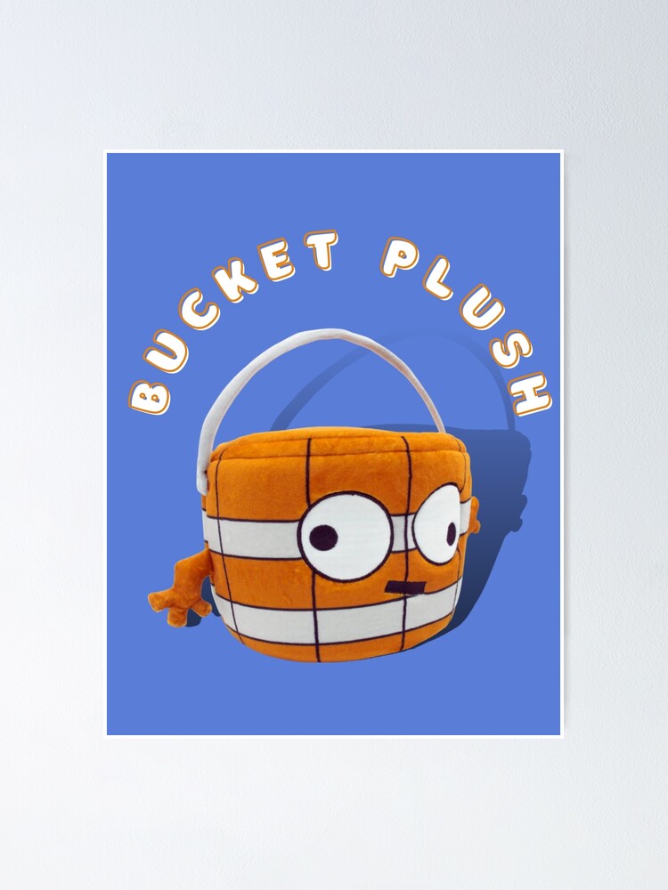 "Bucket plush oversimplified design is a simple modern design." Poster ...