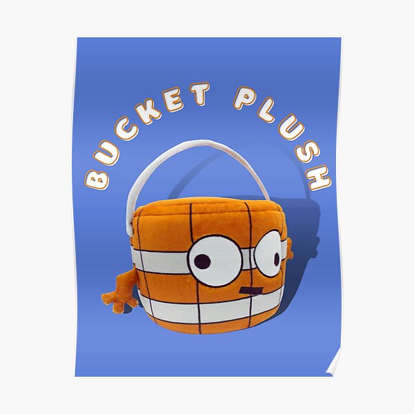 "Bucket plush oversimplified design is a simple modern design." Poster ...