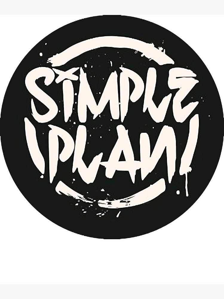 "simple plan logo" Poster for Sale by EllenHaney | Redbubble