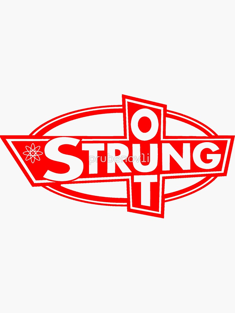 "STRUNG OUT ART" Sticker for Sale by prubenov1i | Redbubble