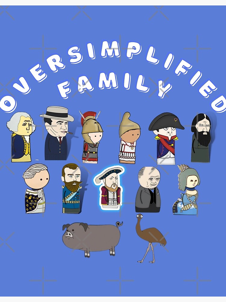 "oversimplified family design is a simple modern design." Poster for ...