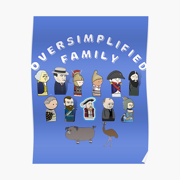 "oversimplified family design is a simple modern design." Poster for ...