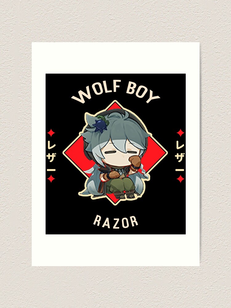 "Razor Chibi - Genshin Impact Chibi Style" Art Print for Sale by B-love ...