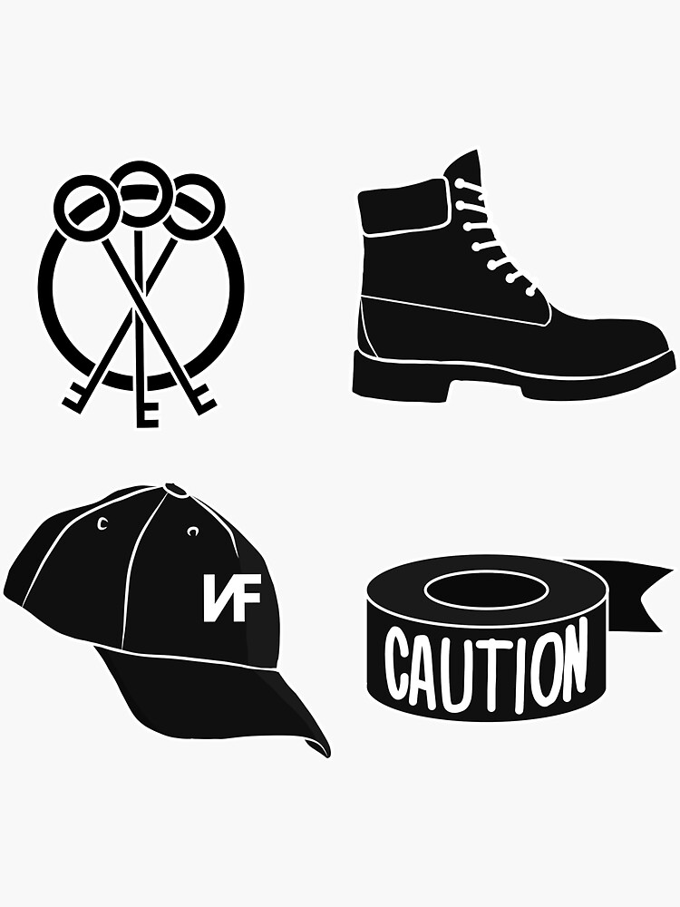 "NF Real Music Collection " Sticker for Sale by Lottz17 | Redbubble