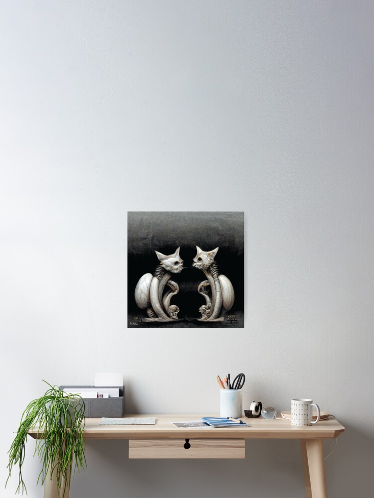 "Giger Cats" Poster for Sale by DeadWise | Redbubble