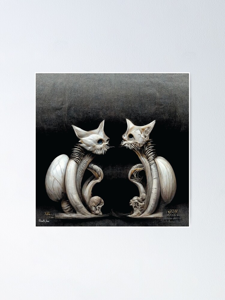 "Giger Cats" Poster for Sale by DeadWise | Redbubble