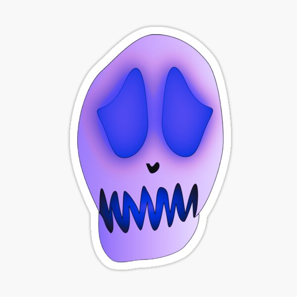 "Halloween scary Skeleton face, Scary Skeleton, Skeleton face" Sticker ...