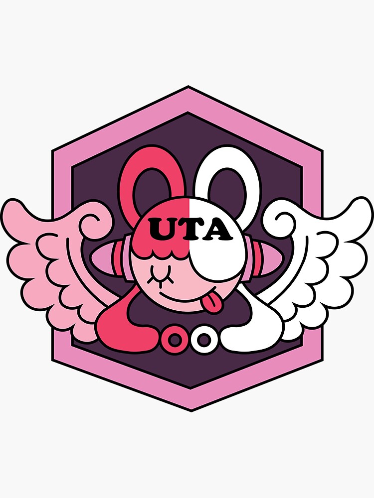 "Logo uta One piece Movie red" Sticker for Sale by fortif41 | Redbubble
