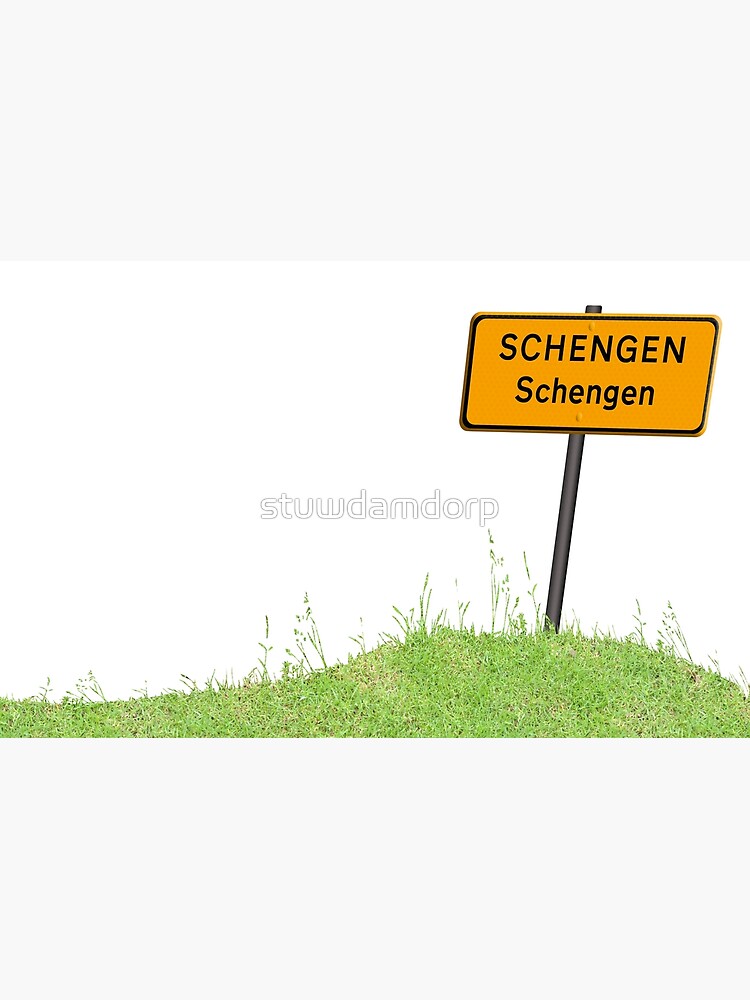 "Schengen road sign" Art Print for Sale by stuwdamdorp | Redbubble